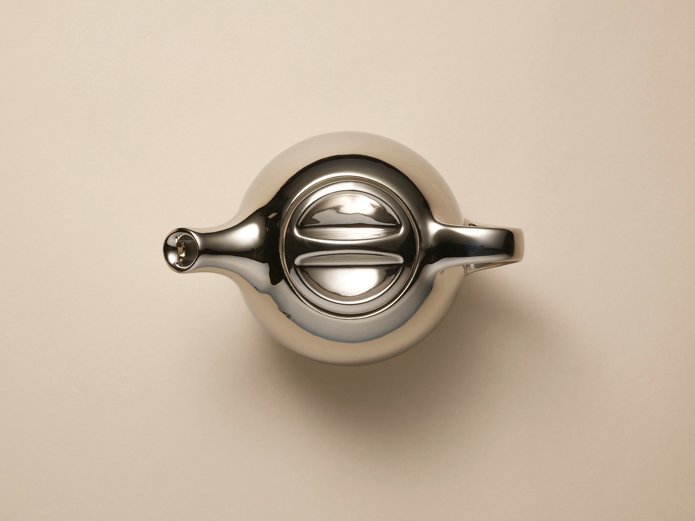 Handmade Teapot 'AURORA' Porcelain Titan Silver 0.8 Liters 4 People ...