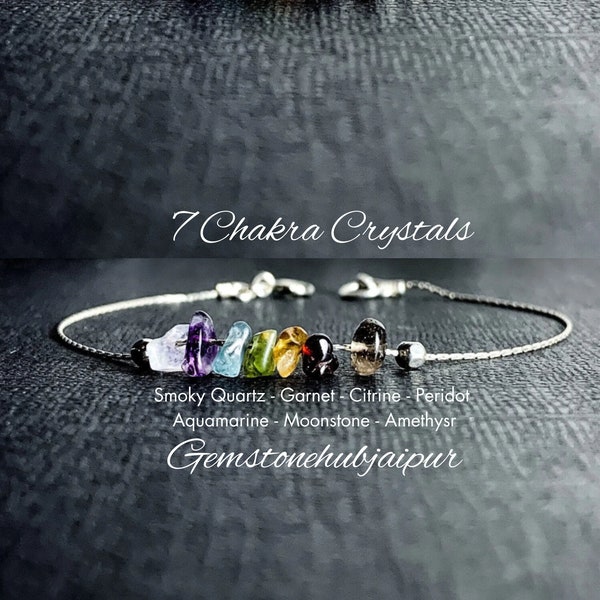 7 Chakra Bracelet - Etsy