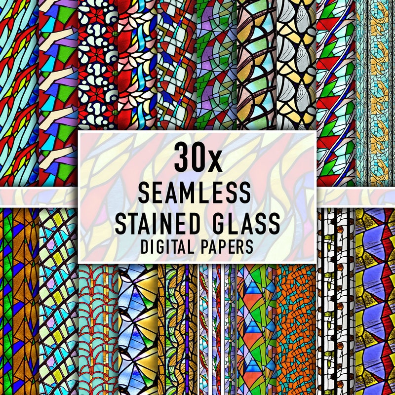 Stained Glass Print - Etsy