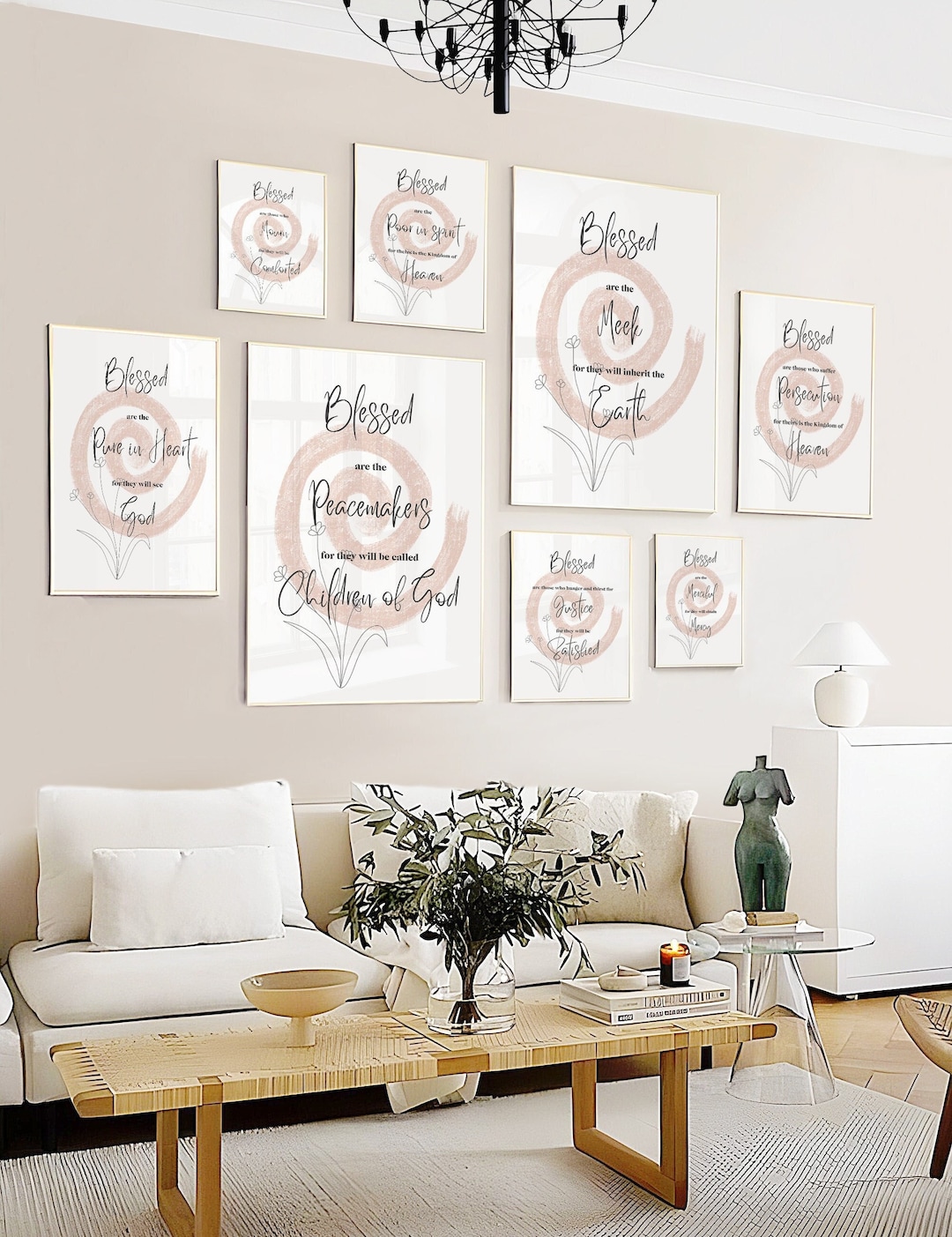 Bible Verse Wall Art, Beatitudes Art, Bible Verse, Bible Wall Art ...