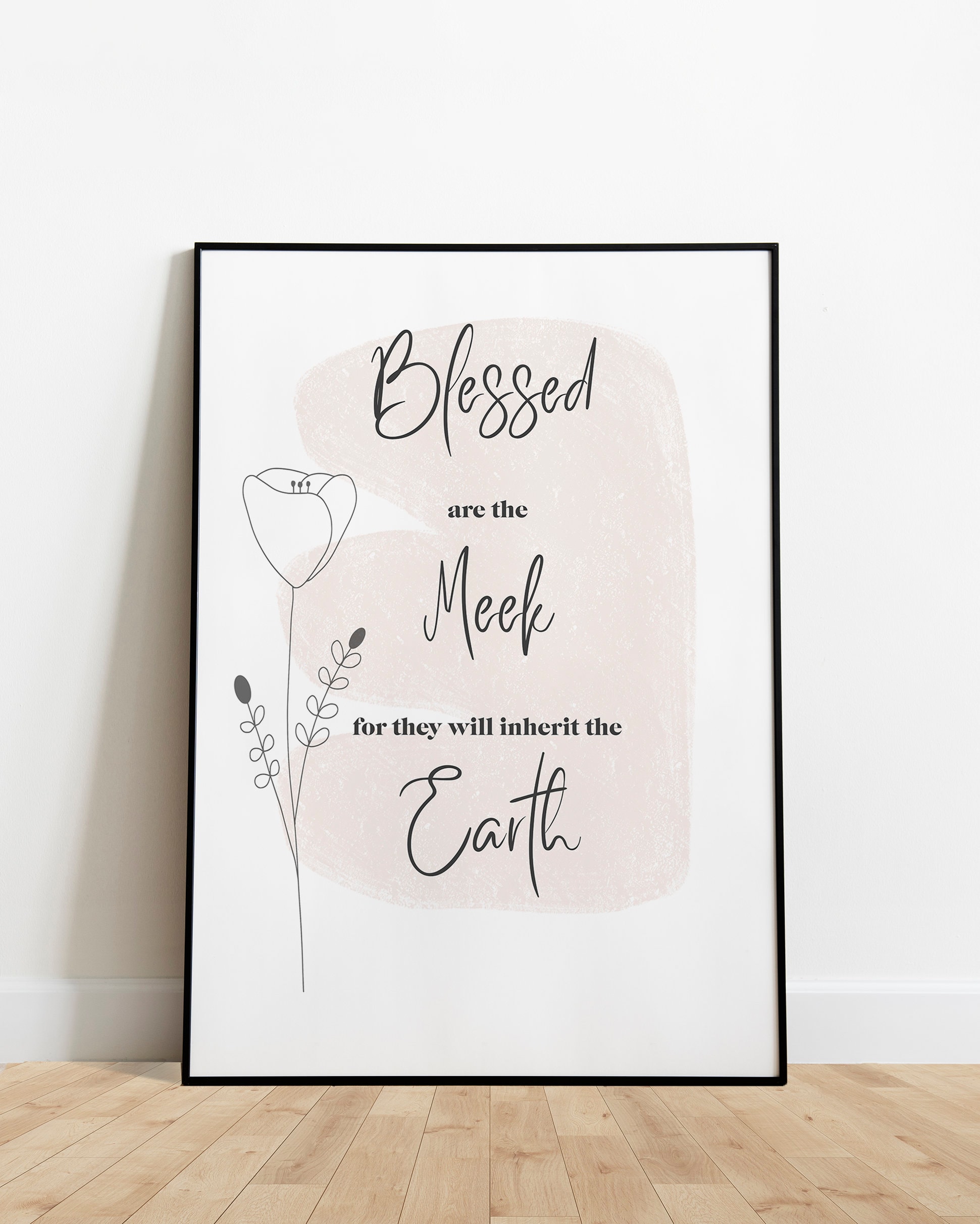 Bible Verse Wall Art, Beatitudes Art, Bible Verse, Bible Wall Art ...