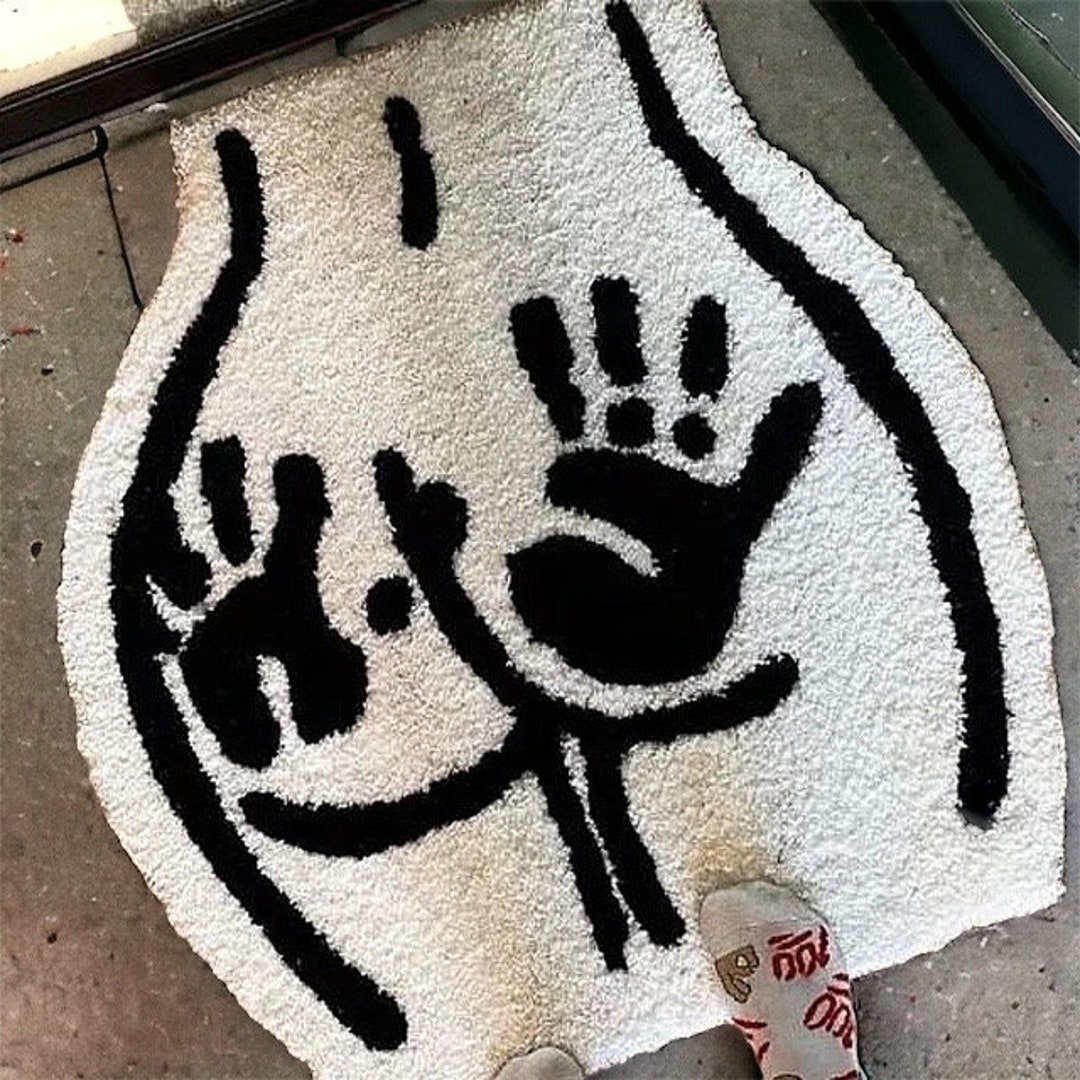 Handabdruck auf Body Rug Geschenk für Frauen Teppiche Teppich - Etsy.de