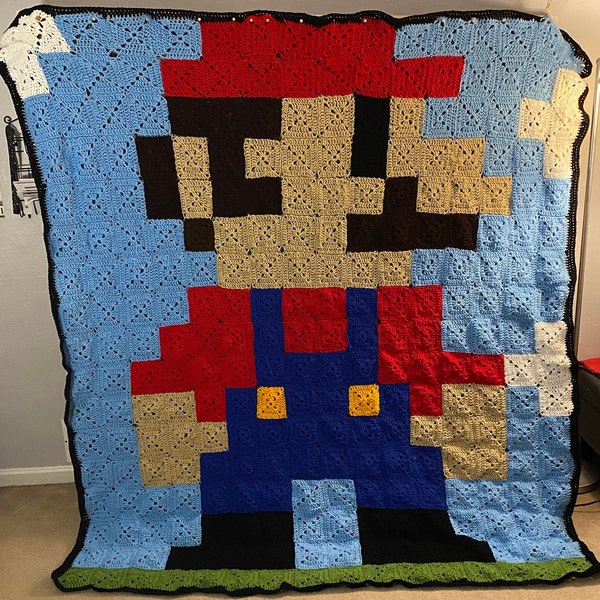 Crochet Mario - Etsy