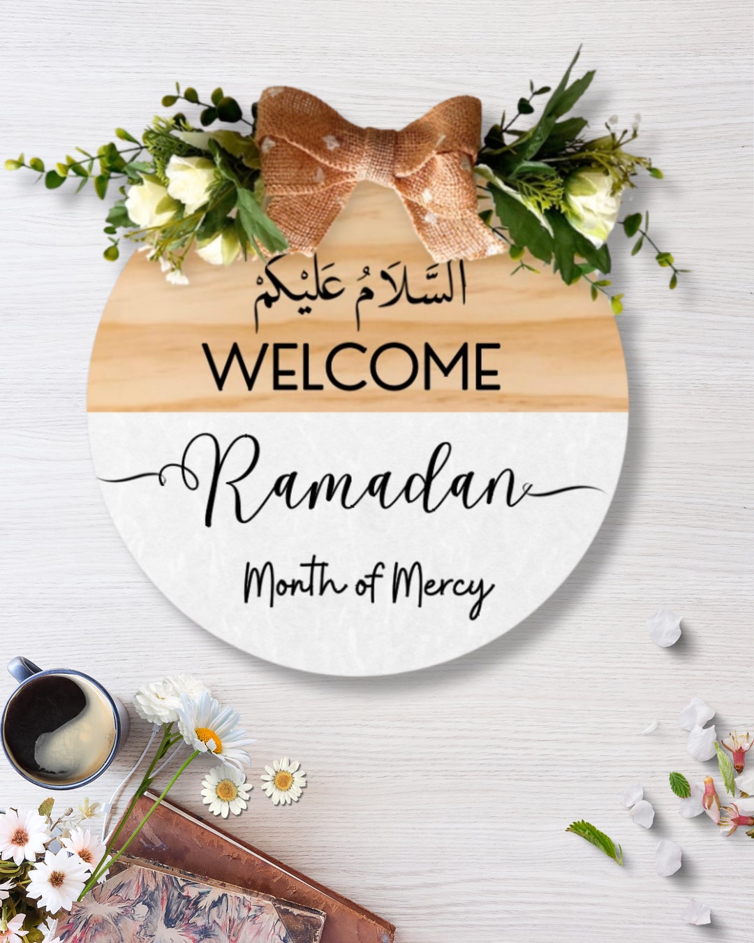 Ramadan Sign Salaam Muslim Islamic Welcome Hanging Door Sign Laser ...