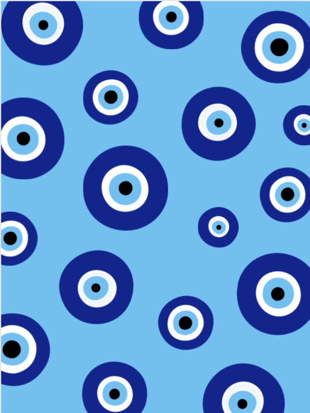 Blue Evil Eye Poster DIGITAL DOWNLOAD Spiritual, Trendy, Modern ...
