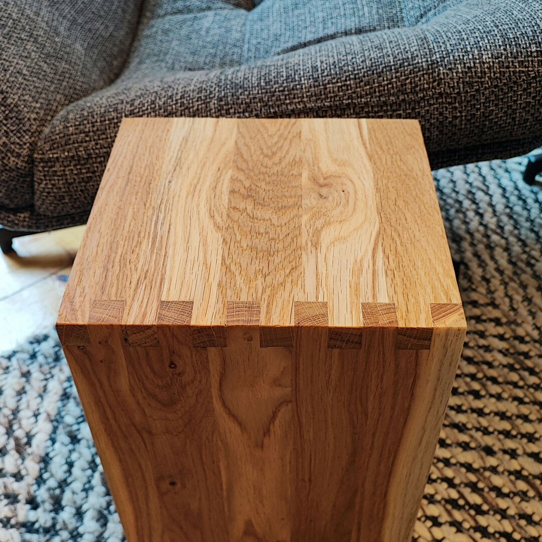 Sofa Butler Made of Oak With Finger Joints Side Table Coffee Table Sofa ...