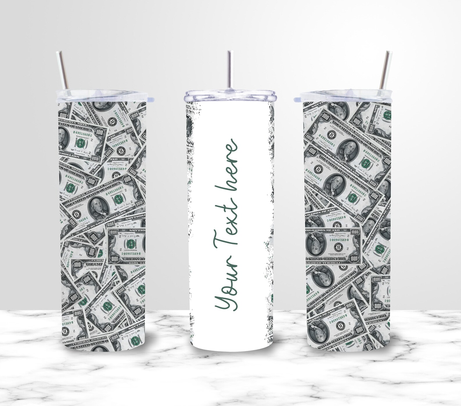 Money Tumbler Wrap, Tumbler PNG Designs, 20oz Skinny Tumbler, Skinny ...