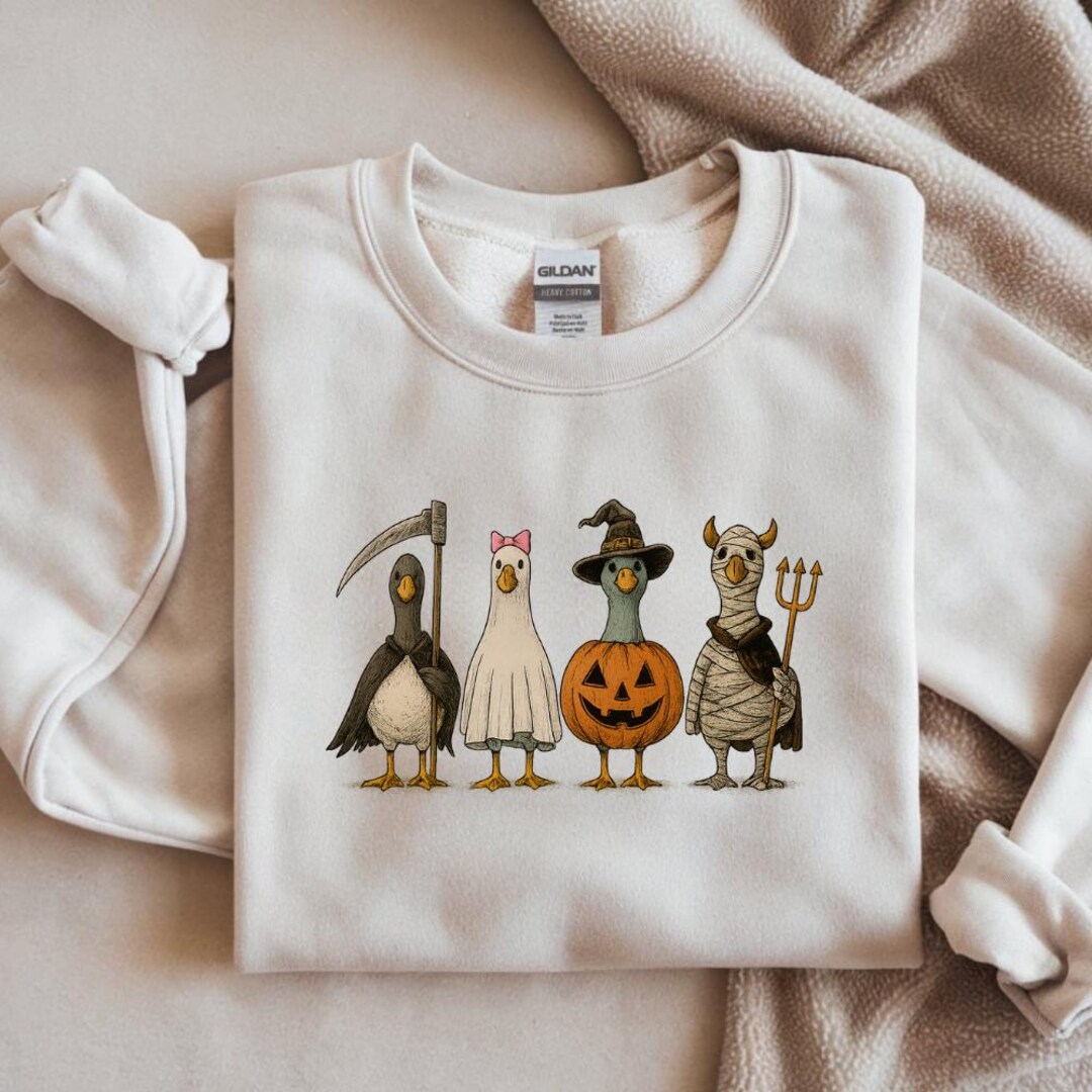 Boo Ghost Goose PNG, Halloween Goose PNG, Halloween Shirt Png, Autumn ...