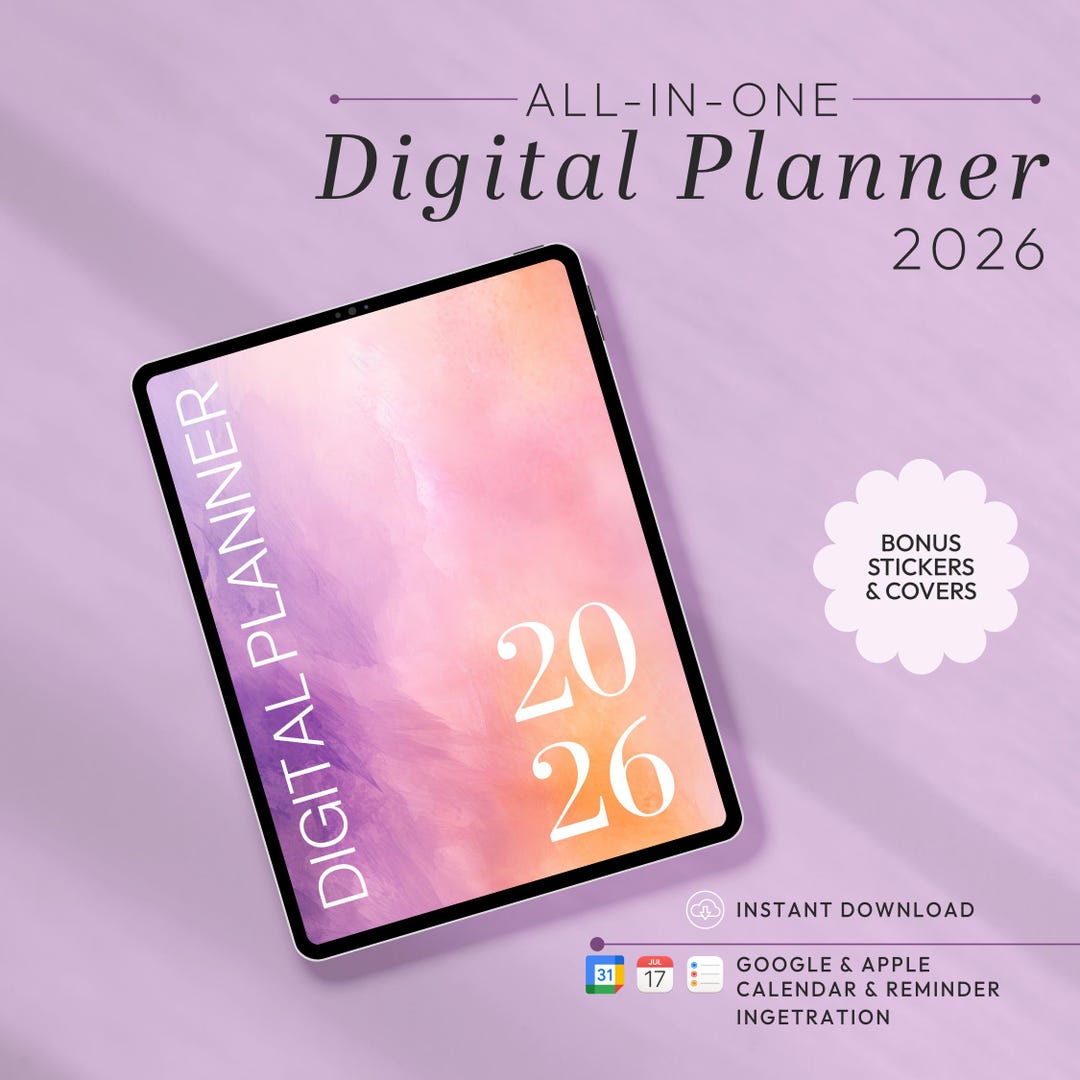 2026 Simple Digital Planner, Goodnotes, Notability, Calendar ...