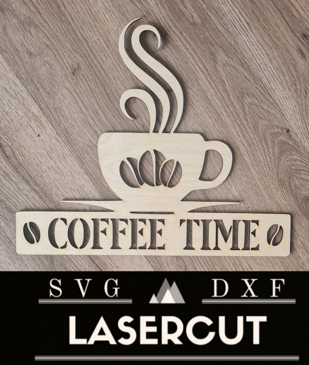 Coffeetime, Lasercut, Laser, SVG, DFX, Kitchen, Coffee, Decoration ...
