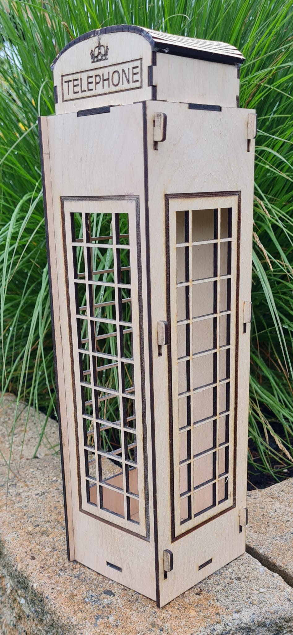 English Telephone Booth, Lasercut, SVG, DXF, Bottle Box, Gift - Etsy