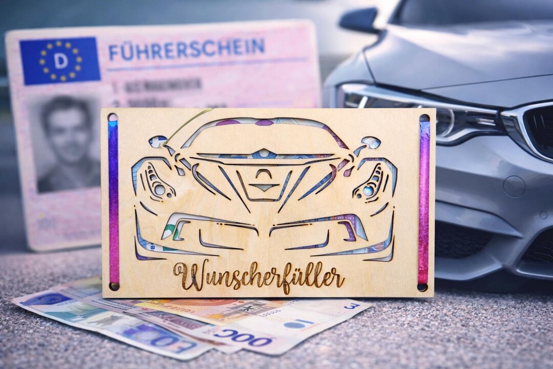 Wish Fulfiller, Car, Driver's License, SVG, DXF, Laser, Laser Cut, Cash ...