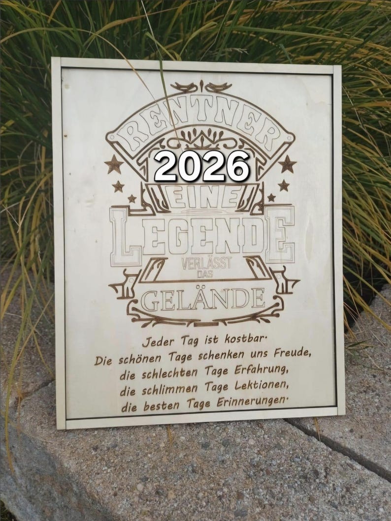 Sign, 2026, A Legend Leaves the Site, Farewell, Retirement, SVG, DXF ...