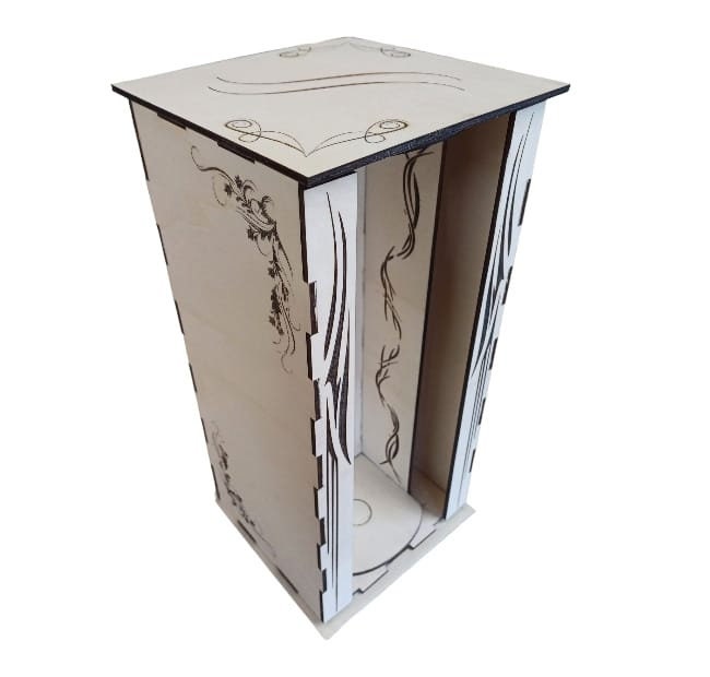 Rotating Bottle Box, SVG, DXF, Laser, Lasercut, Laser Engraving, Gift ...