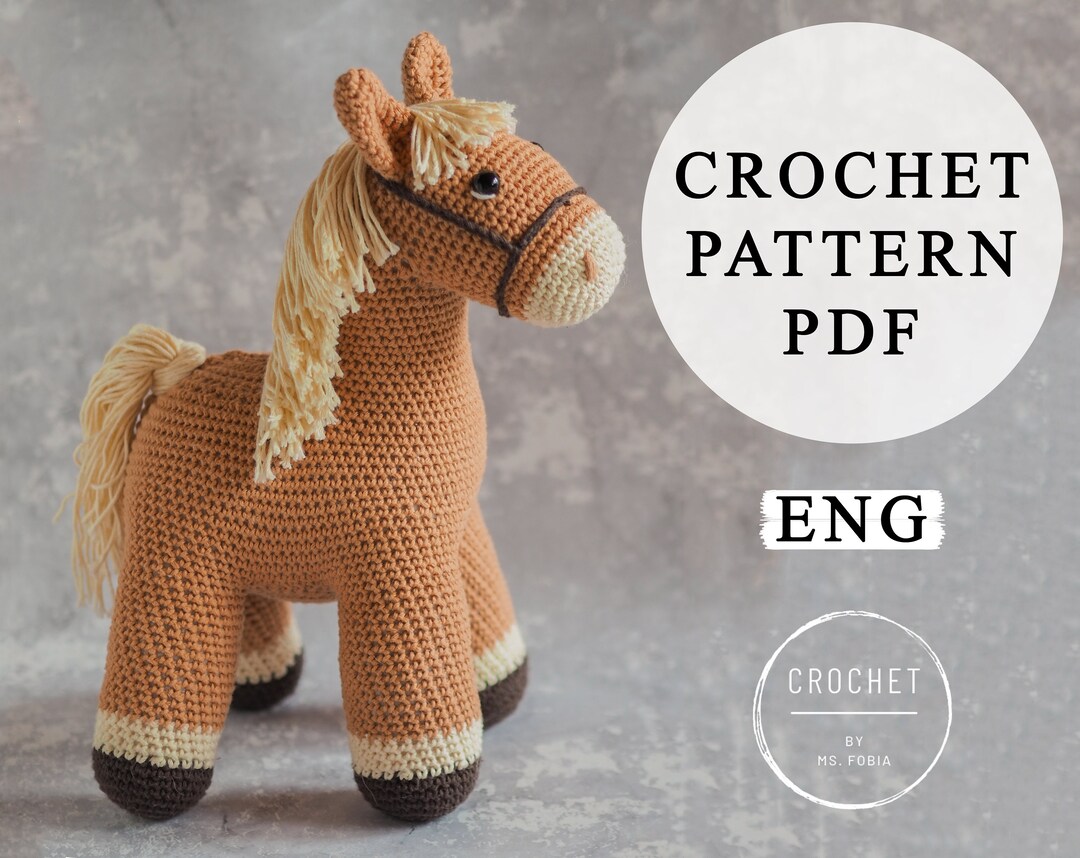 Crochet Horse PATTERN, PDF, English ONLY - Etsy