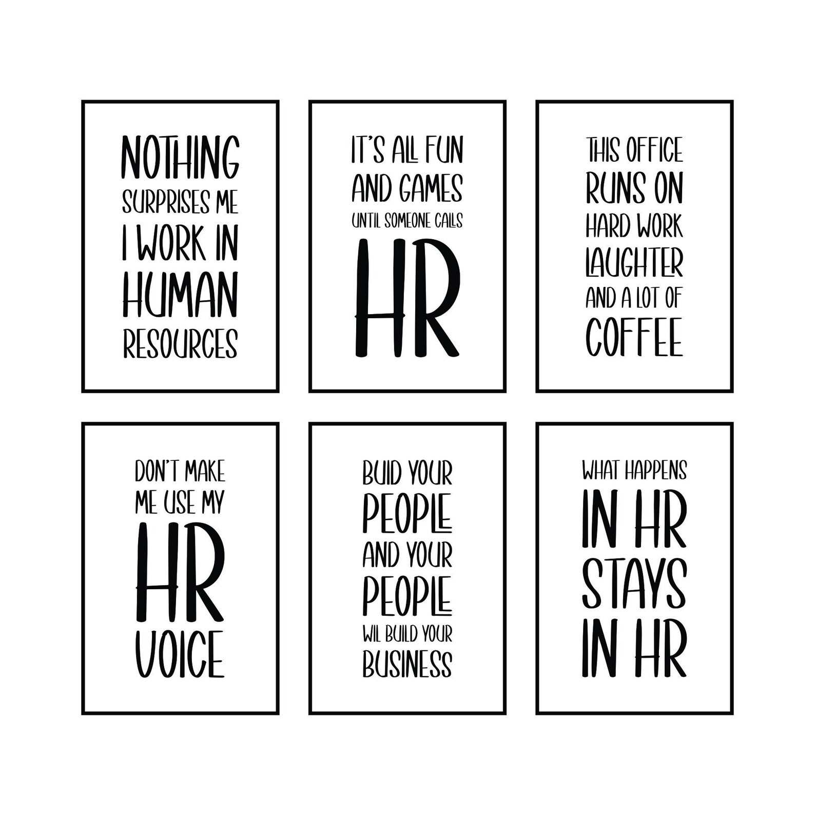HR Office Decor, Human Resources Wall Art, Printable - Etsy