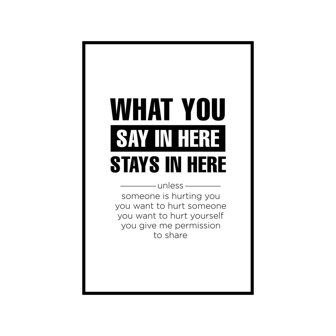 What You Say in Here Stays in Here SVG, Poster, Printable - Etsy