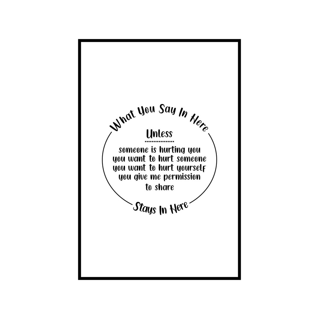 What You Say in Here Stays in Here SVG, Poster, Printable - Etsy