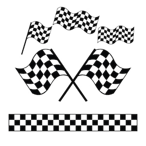 Racing Flags SVG: Nascar Start & Finish Line (digital Download) - Etsy