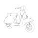 Vespa, Line Drawing SVG, Cutting, Printing - Etsy