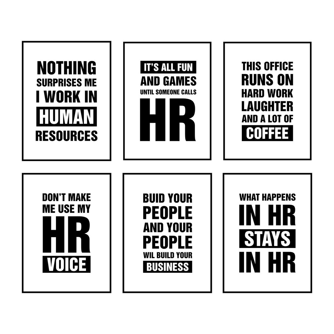 HR Office Decor, Human Resources Wall Art, Printable - Etsy
