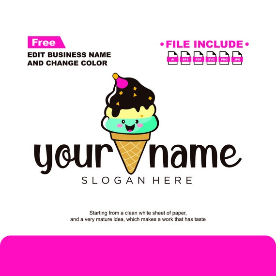 Ice Cream Logos And Names Ice Cream Logo Template | PosterMyWall