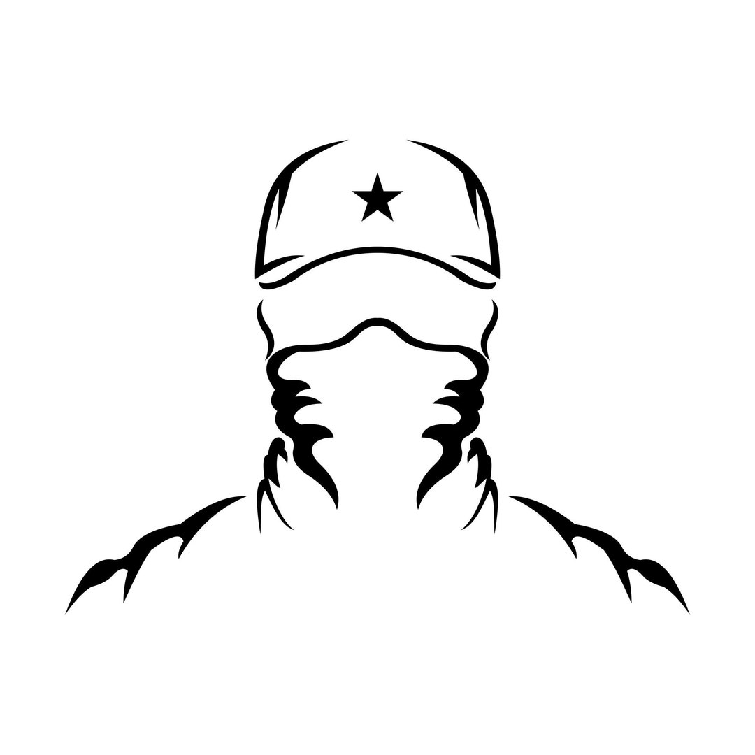 Digital Download, Bandit Silhouette Logo SVG - Etsy