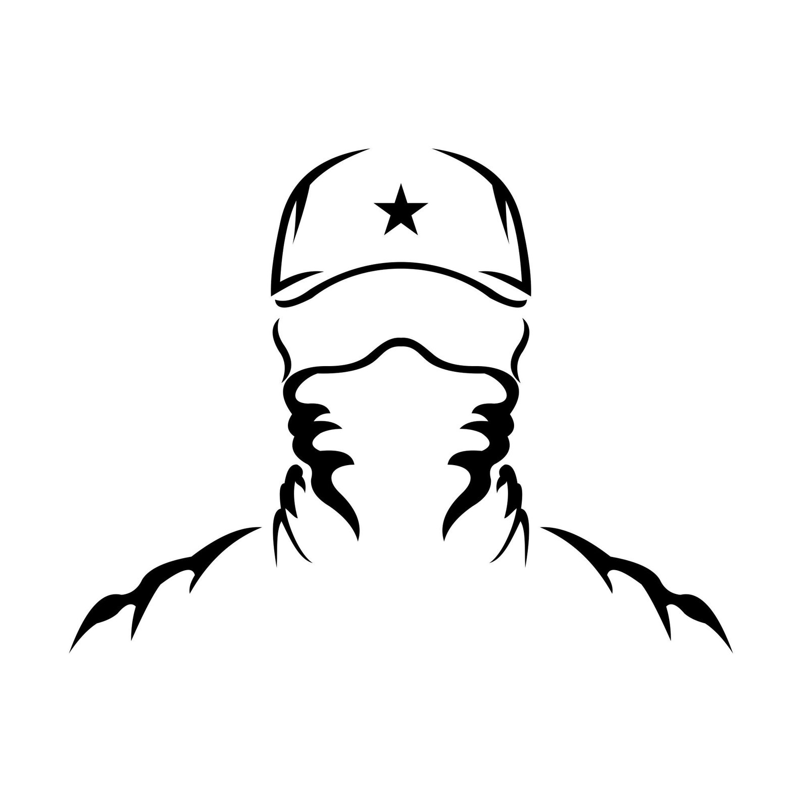 Digital Download, Bandit Silhouette Logo SVG - Etsy