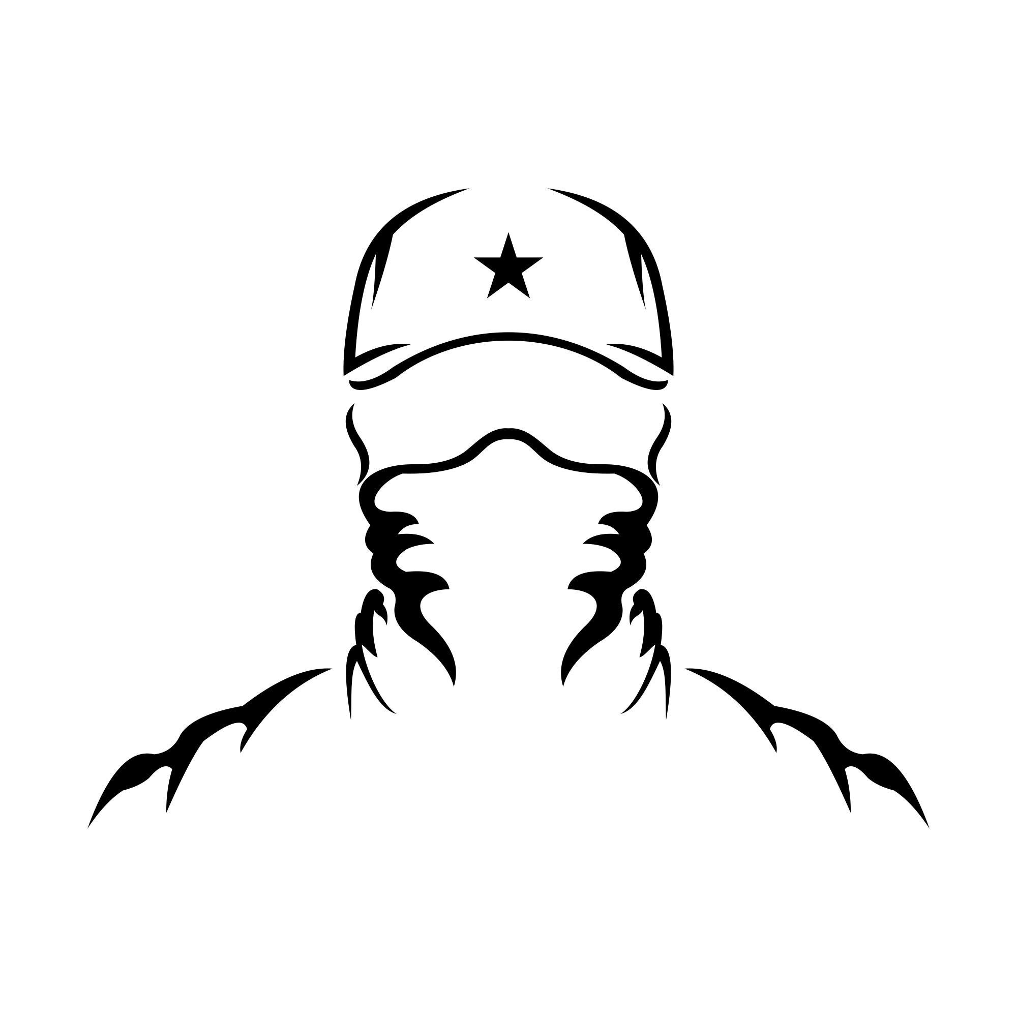 Digital Download, Bandit Silhouette Logo SVG - Etsy