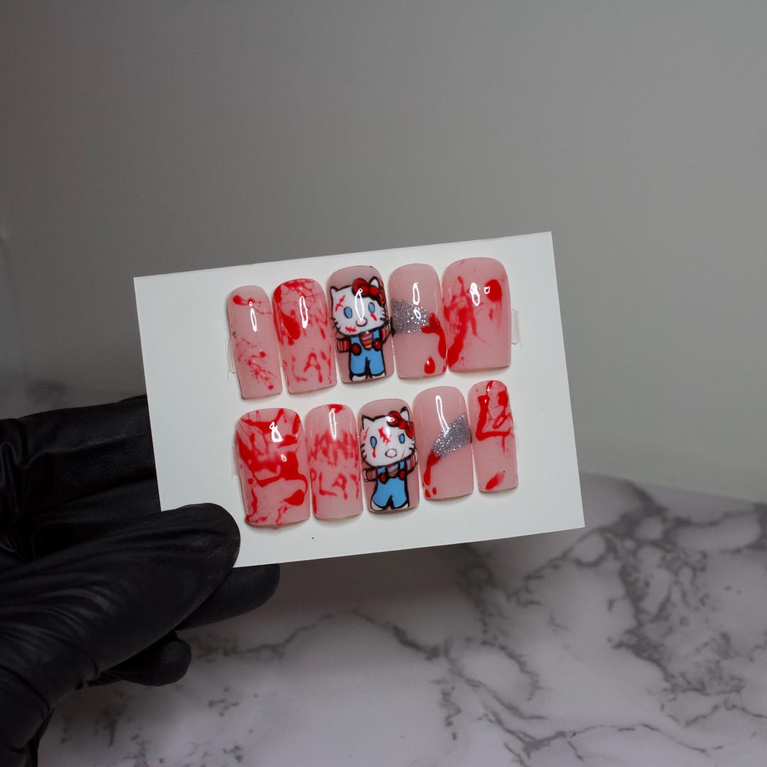 Hello Chucky Nails Press on Nails Press on Nails Medium Press on Nails ...
