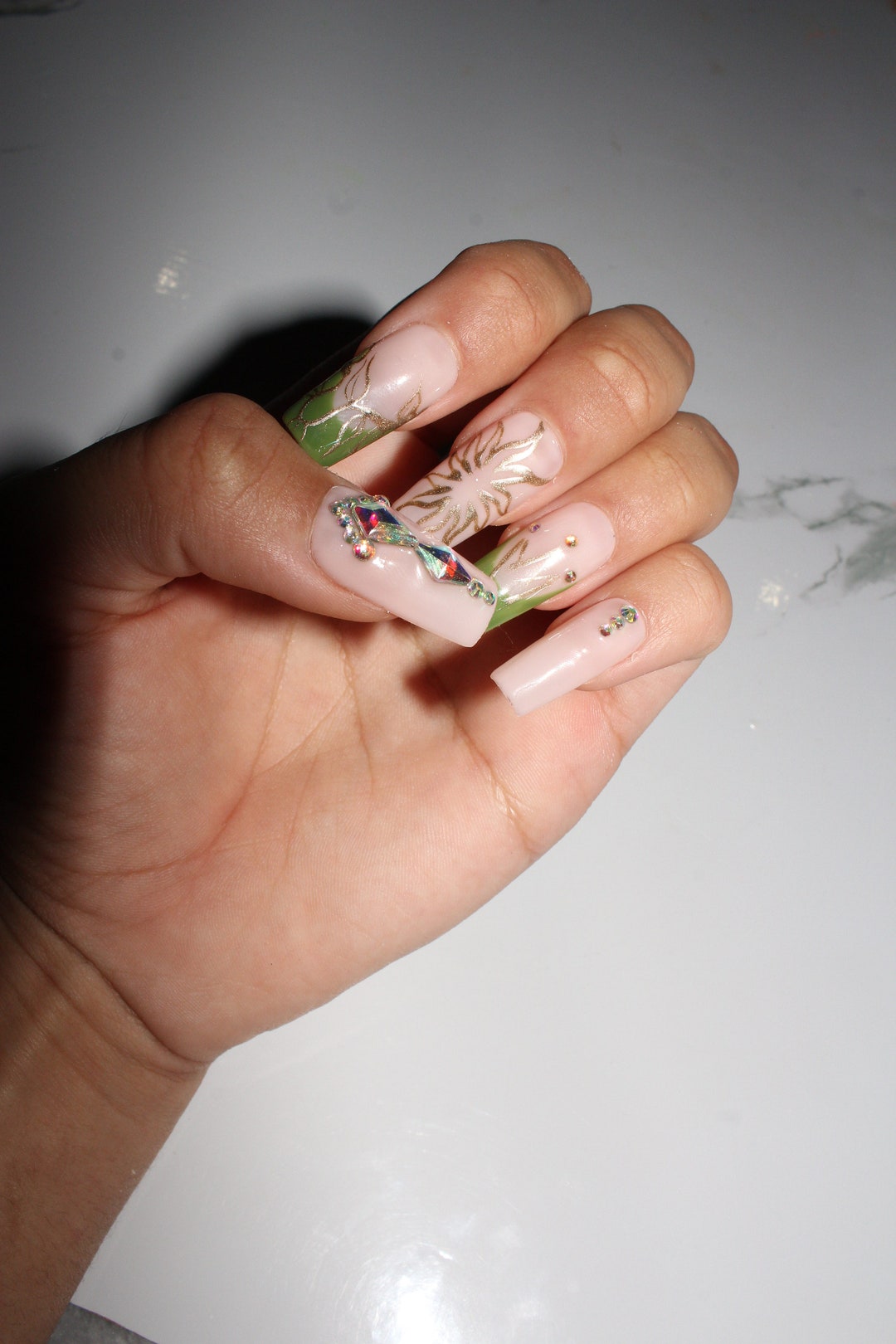 Greek Gods Inspired Nails Press on Nails Short Press on Nails Medium ...