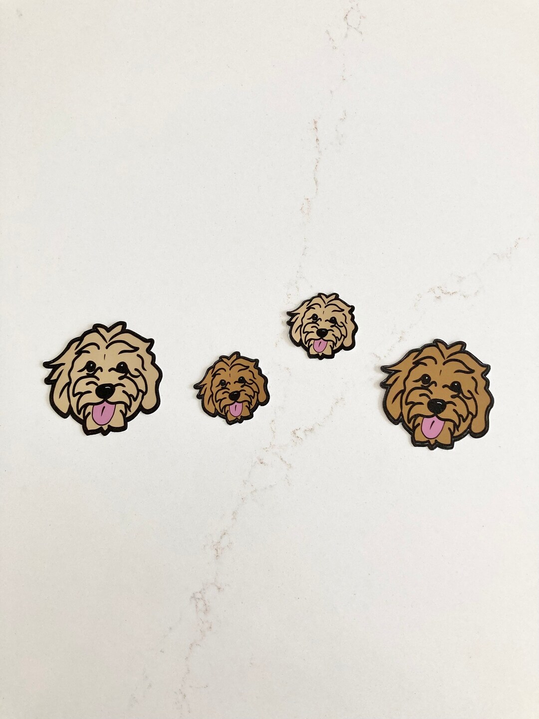 Mini Golden Doodle Stickers- Adorable Kawaii Dog Mom, Dog Dad, Puppy ...