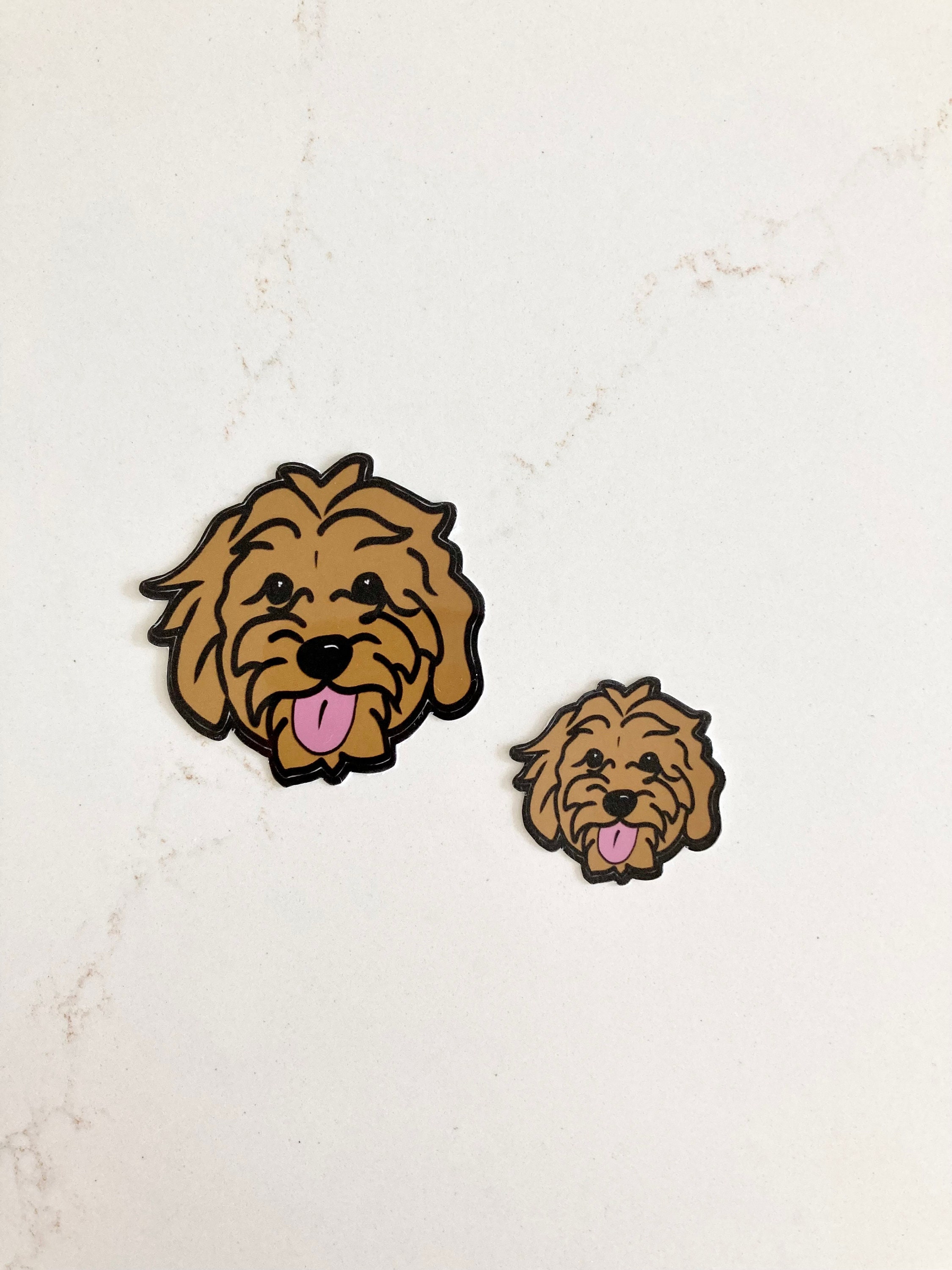 Mini Golden Doodle Stickers Adorable Kawaii Dog Mom Dog Dad - Etsy