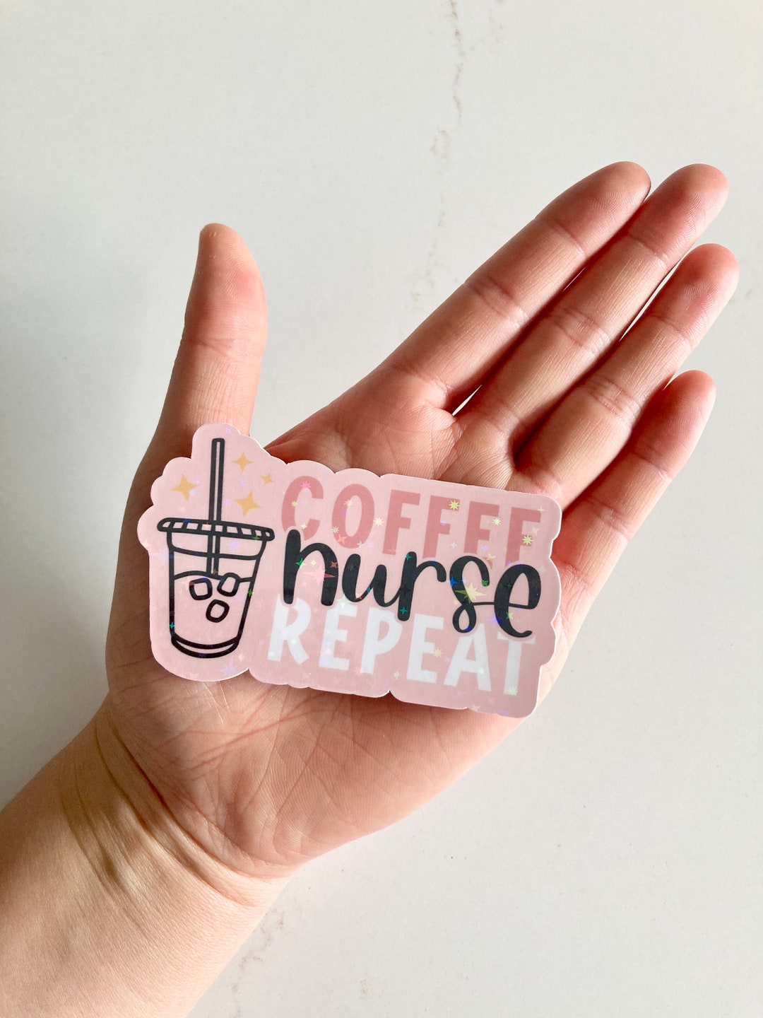 Holographic Coffee,nurse,repeat Caffeine, Coffee Lover, Coffee Addict ...