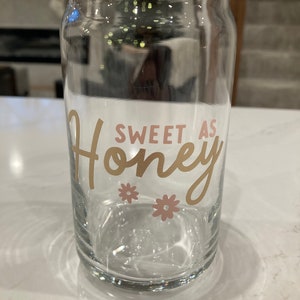 Cute Clear Glass Latte and Coffee Mug- Libbey Beer Can Cup-16 Oz ...