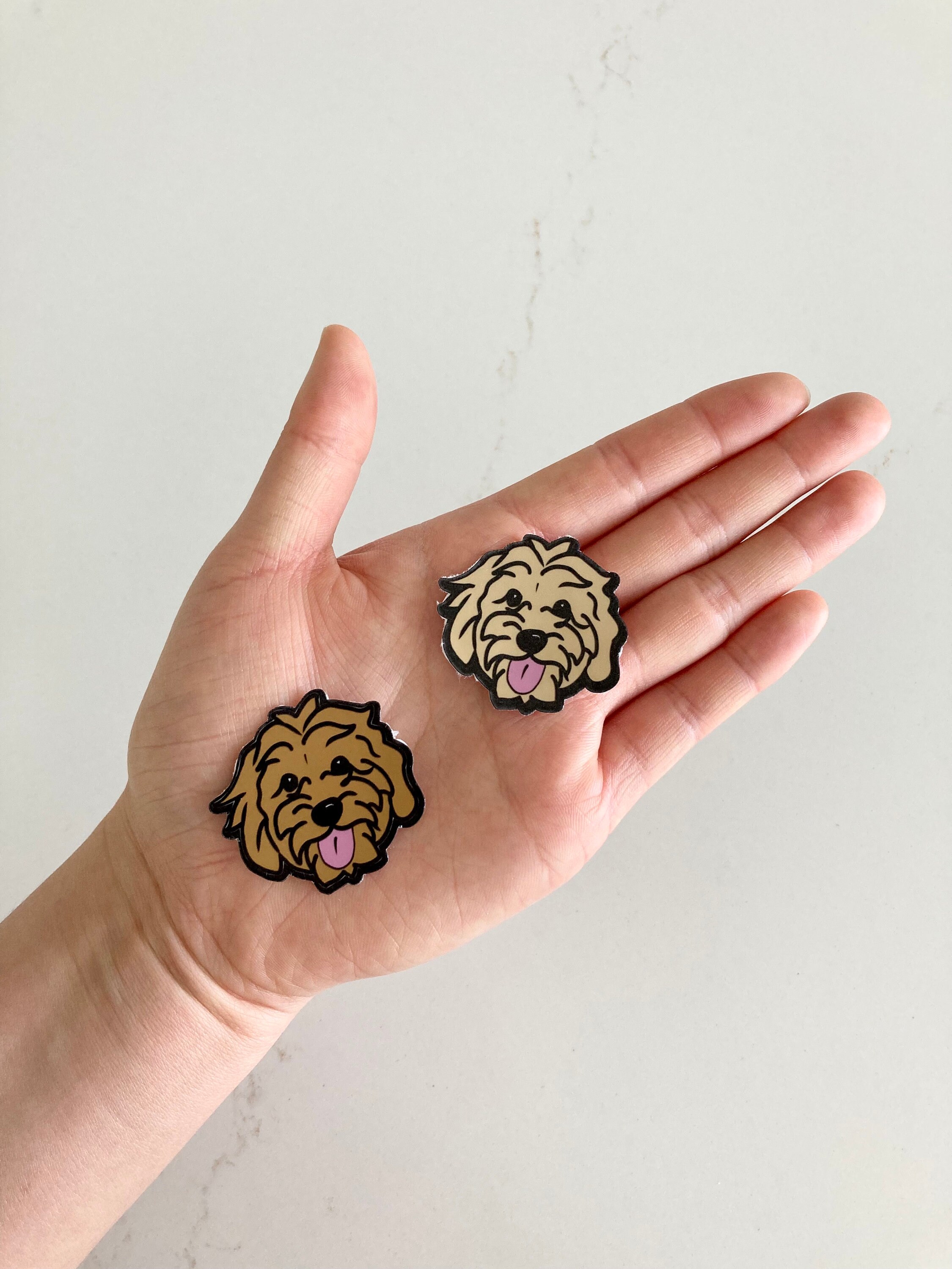 Mini Golden Doodle Stickers Adorable Kawaii Dog Mom Dog Dad - Etsy