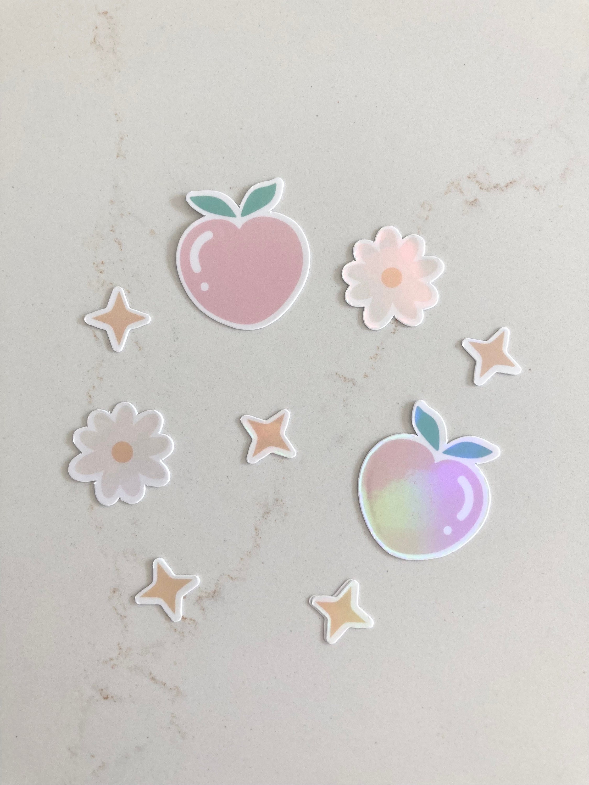 Peach, Peaches, Peachy, Adorable and Kawaii Waterproof Peach Vinyl ...