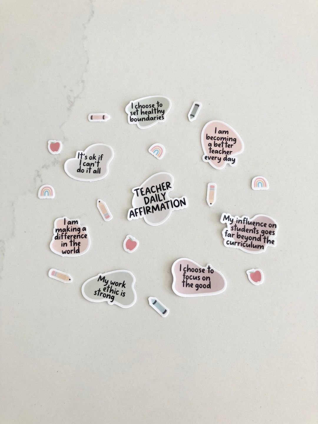 Boho Affirmations for Teachers and Educators, Healthy, Happy Mindset ...
