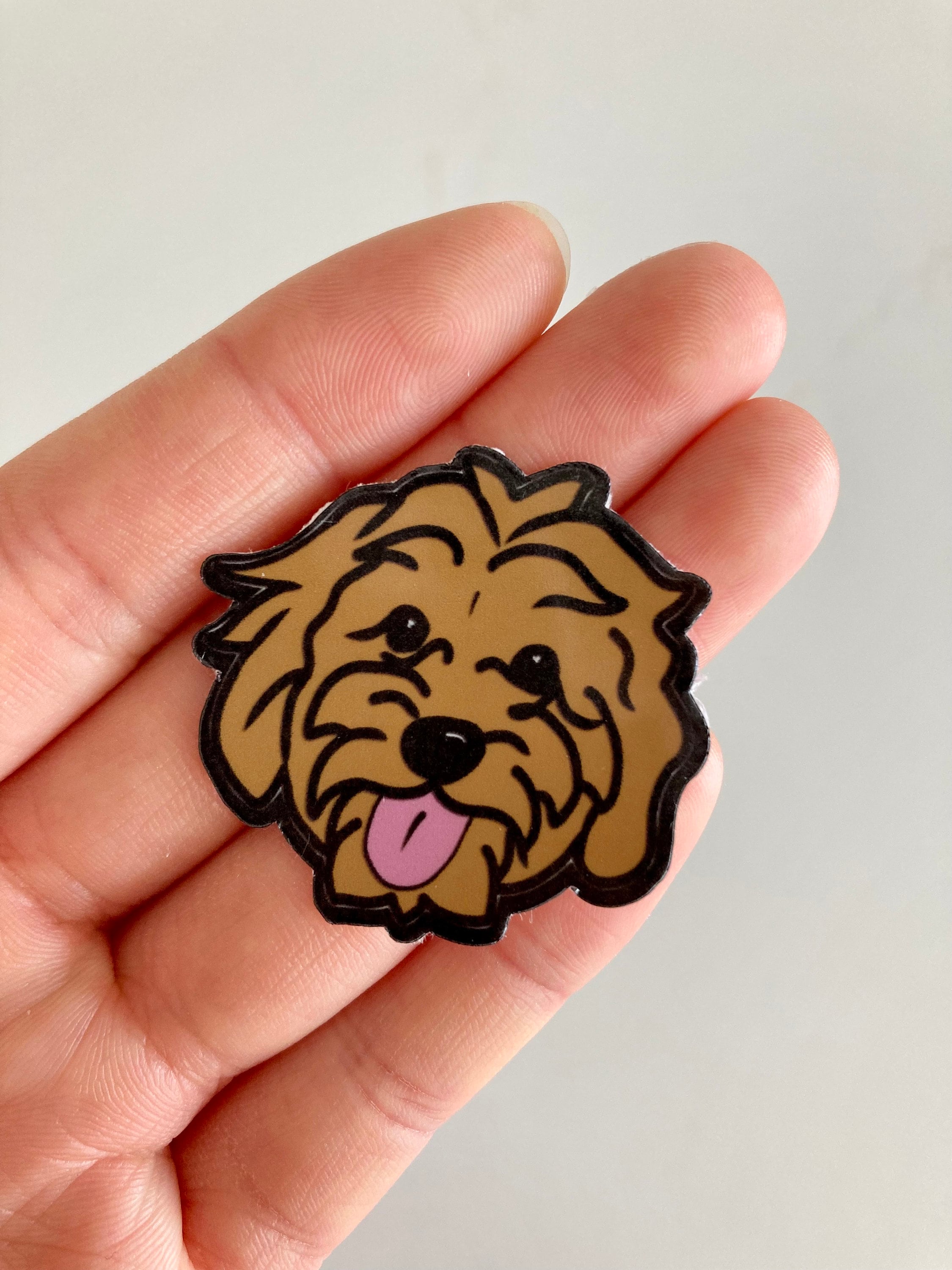 Mini Golden Doodle Stickers Adorable Kawaii Dog Mom Dog Dad - Etsy