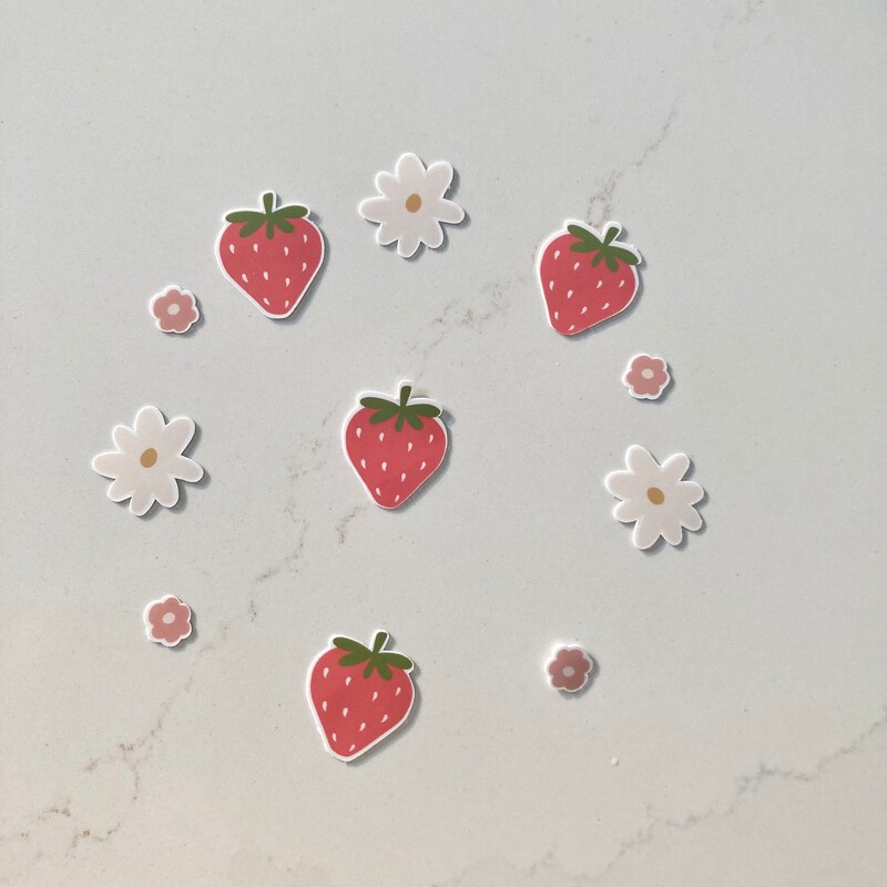 Strawberry Decals - Etsy