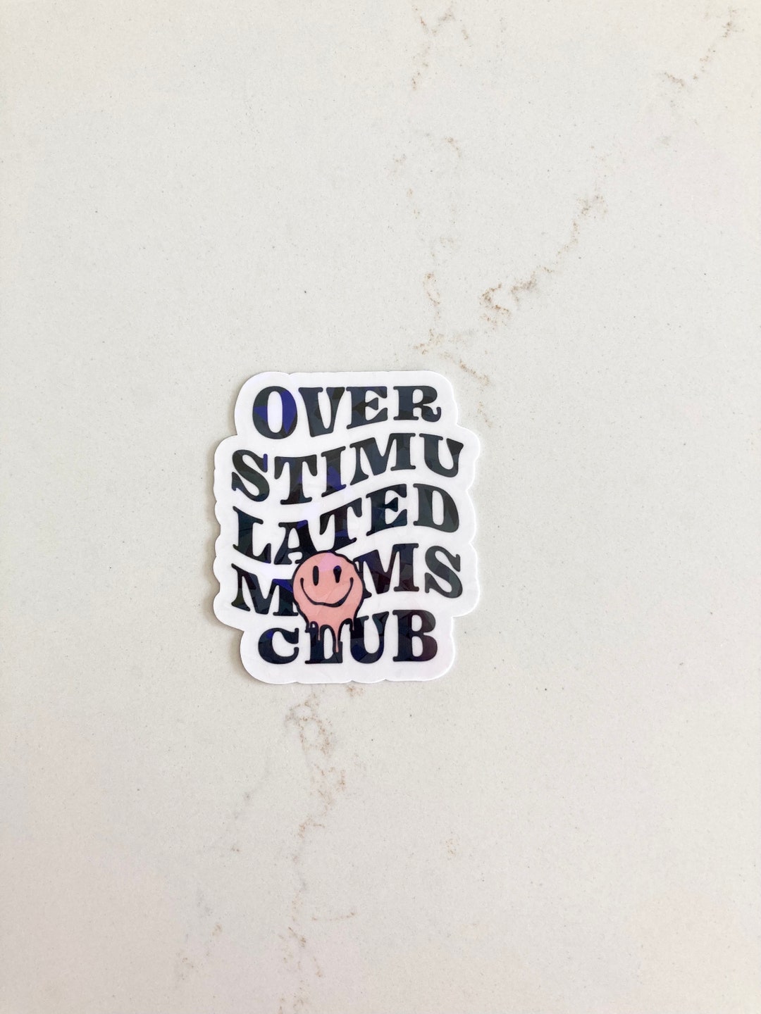 Holographic Overstimulated Moms Club- Gift for Mom, Motherhood, Mama ...