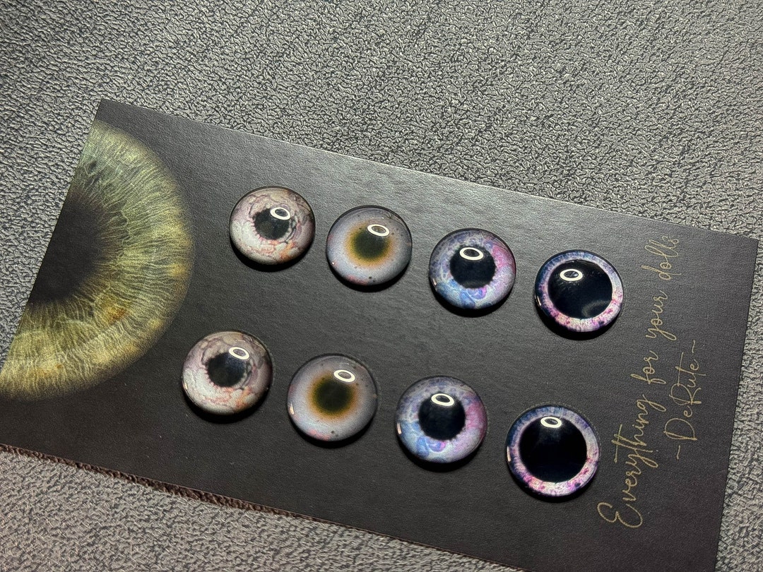 Nr.16 Set 4in1 Eye Chips for Custom Blythe Dolls - 14mm With Realistic ...