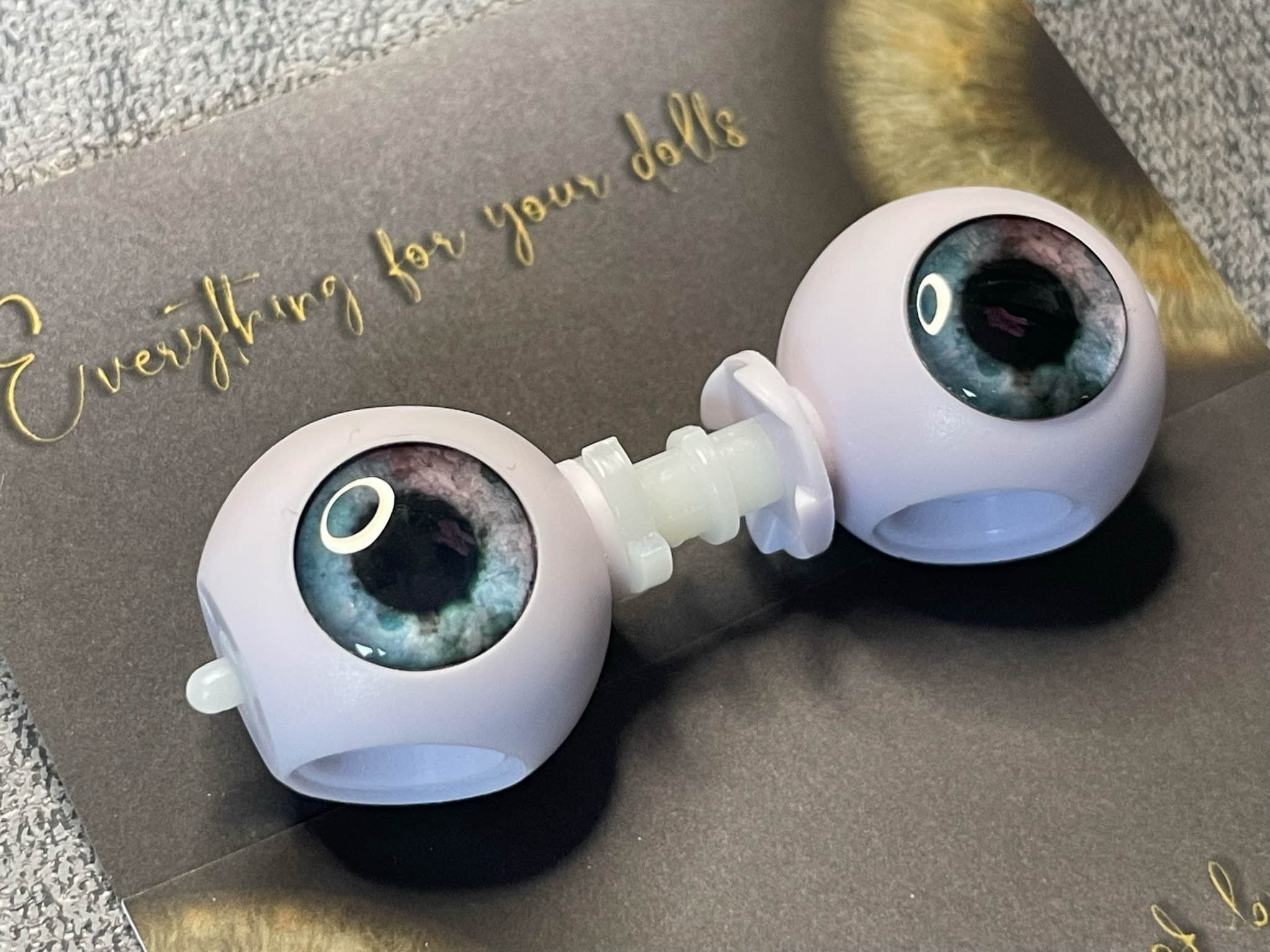 Nr.17 Set 4in1 Eye Chips for Custom Blythe Dolls - 14mm With Realistic ...