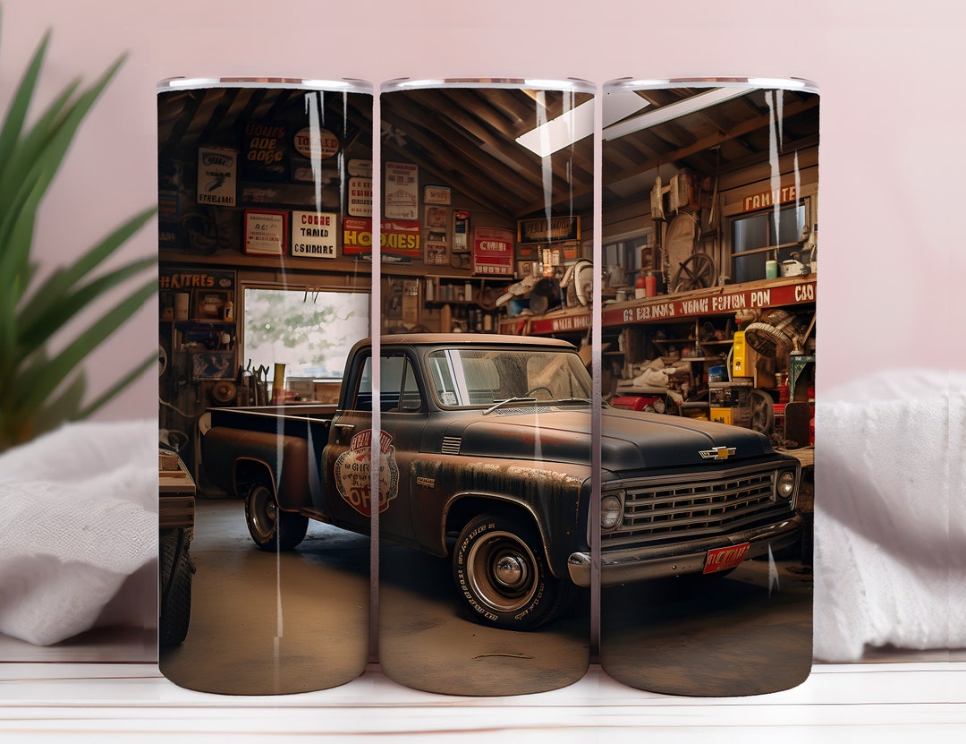 Mid 1980s Chevy Truck Vintage Cars Garage Workshop JPEG - Etsy