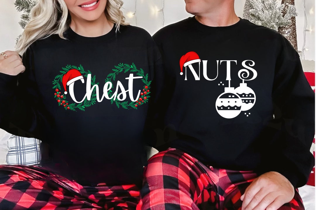 Funny Chestnuts Christmas Sweatshirts, His and Hers Christmas ...