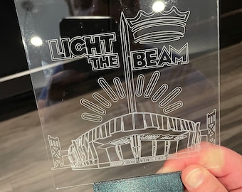Light the Beam Sacramento Kings Acrylic Sign With LED Base, Version 1 ...