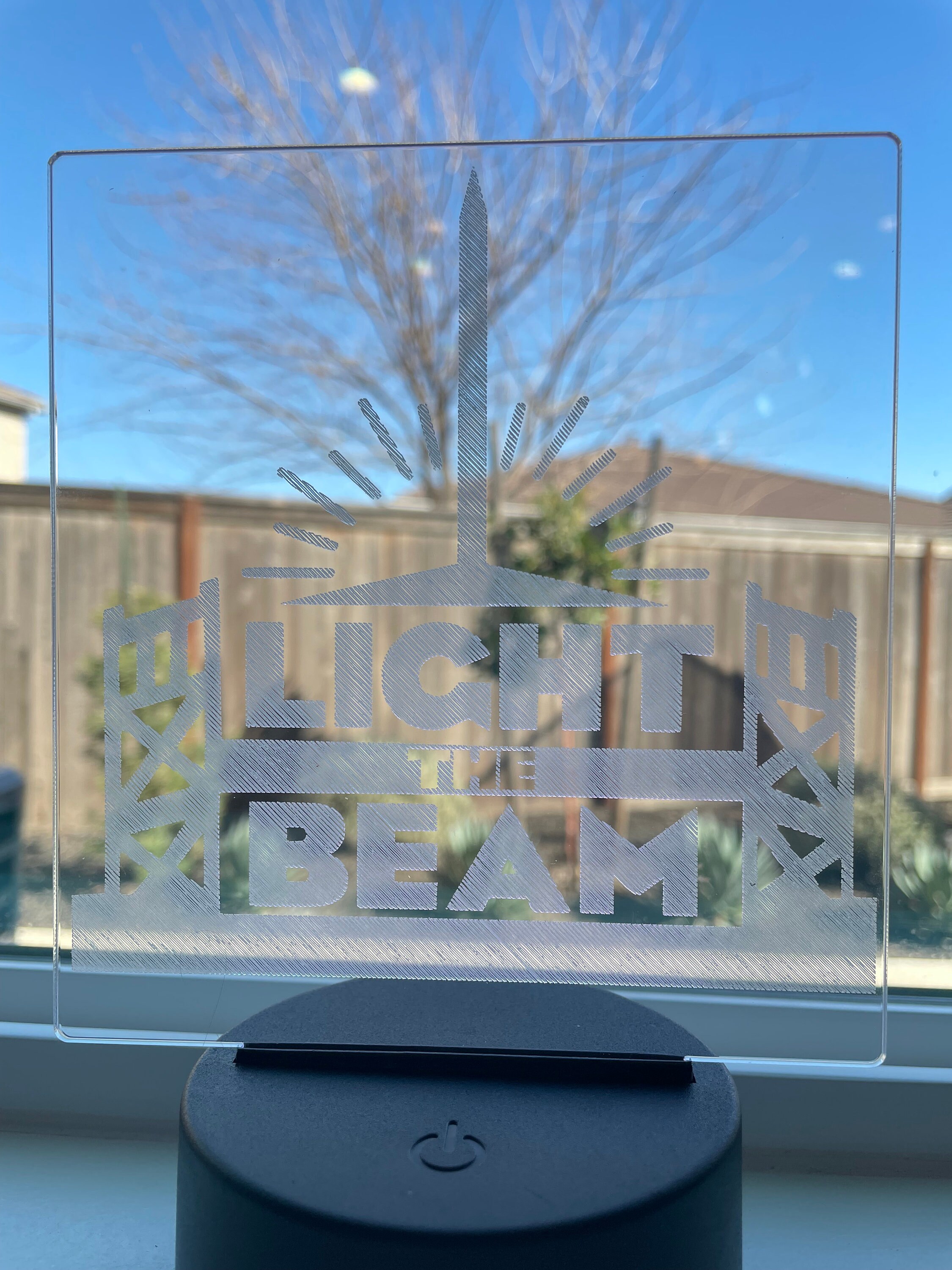Light the Beam Sacramento Kings Acrylic Sign With LED Base, Version 2 ...