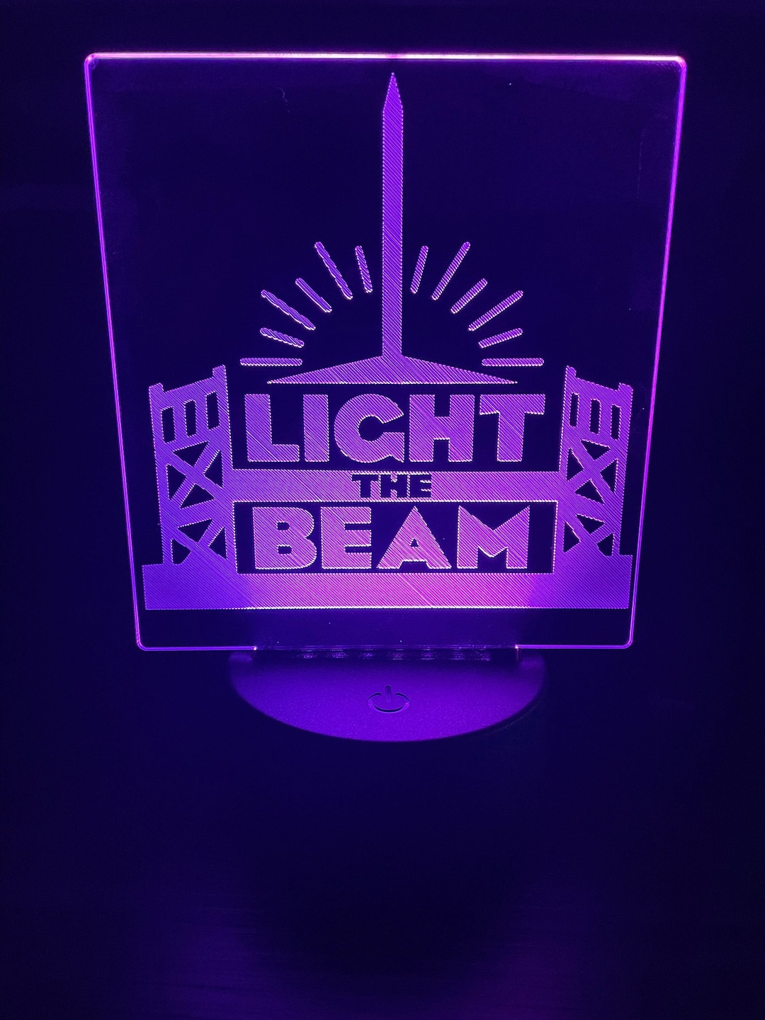 Light the Beam Sacramento Kings Acrylic Sign With LED Base, Version 2 ...