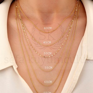 14 K Gold Letter D Thin Mirror Chain Necklace - Etsy