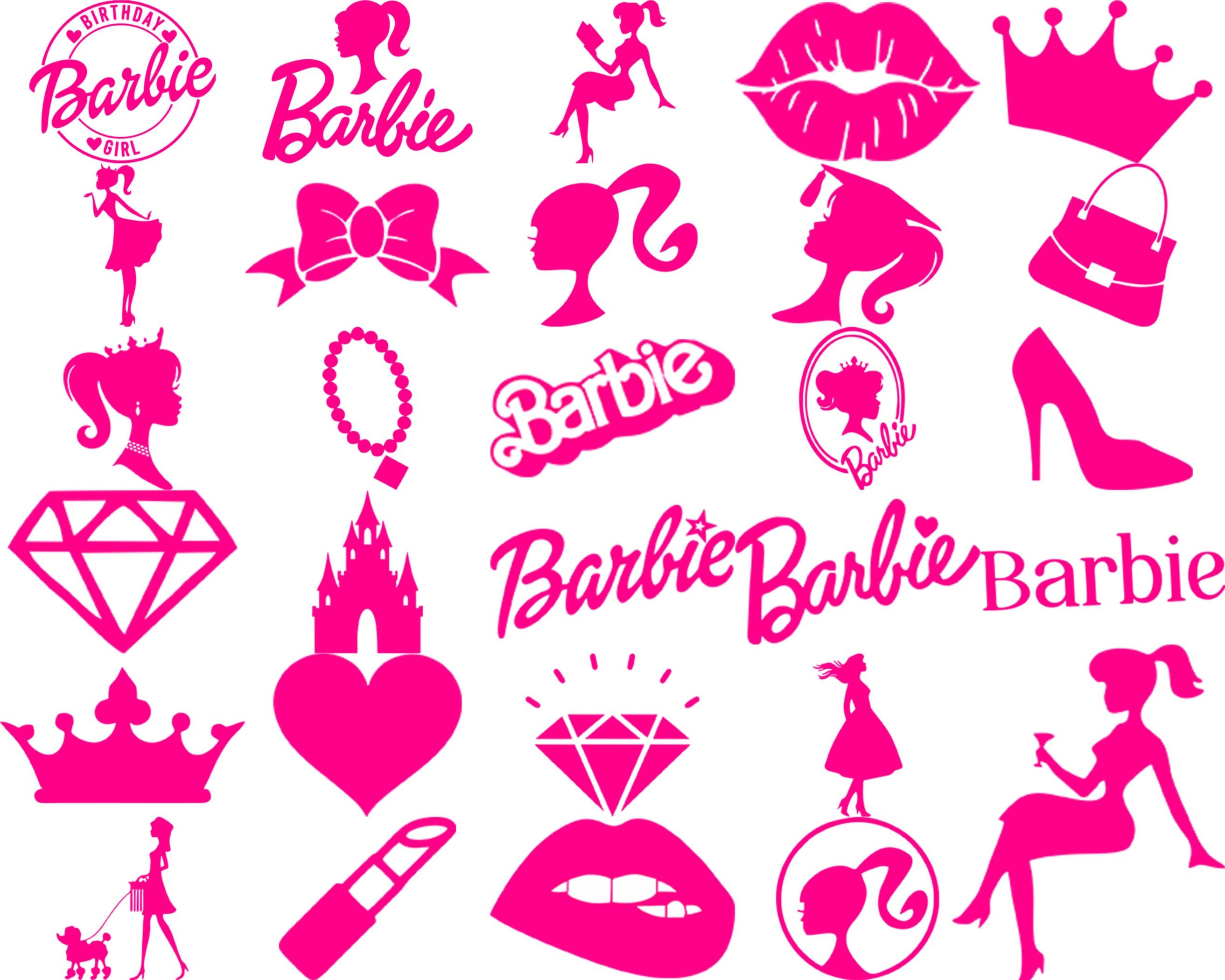 Barb Svg Bundle Svg Princess Silhouette Pink Doll Svg Girl Etsy